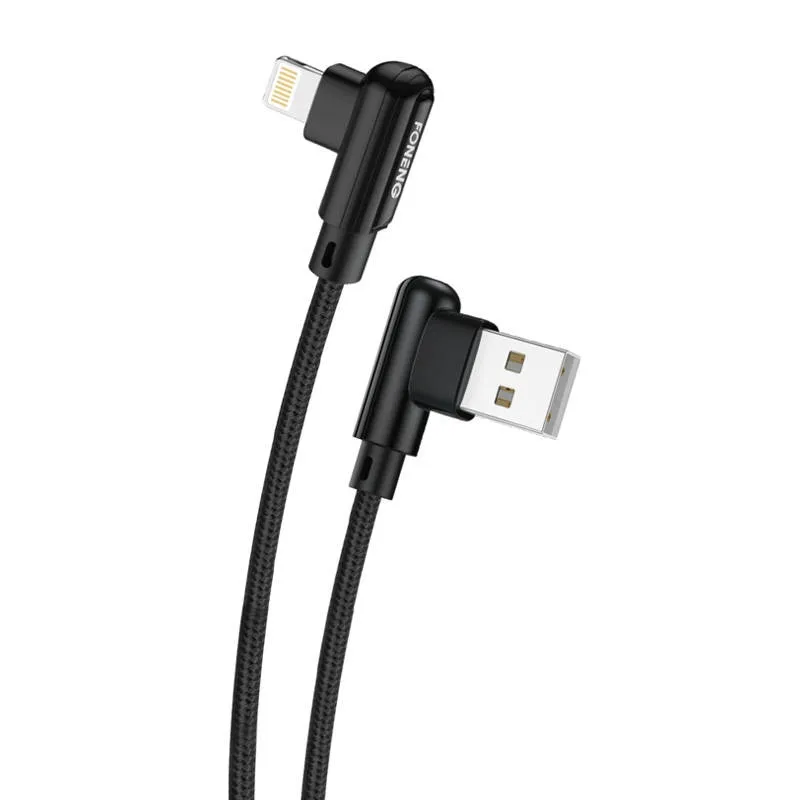 Foneng X70 Iphone Gaming Usb Cable 90-degree Lightning 3a X70 iPhone