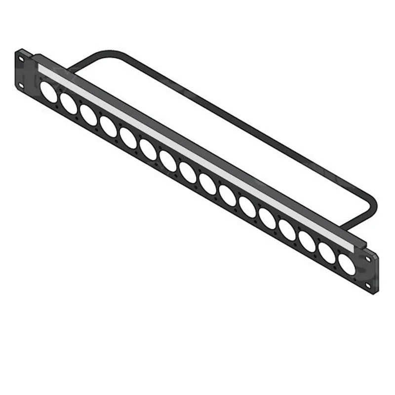 Canare Custom A/v Connector Flat Panel With Cable Tie Bar 1U-AS3D