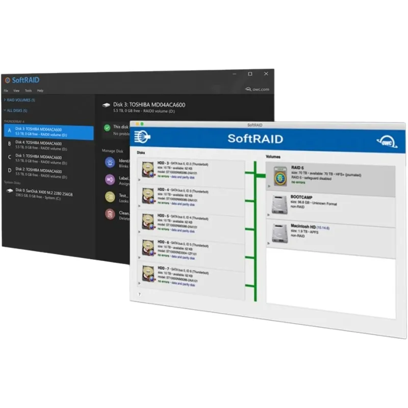 Owc Softraid 6 Pro For Mac/pc - Raid 0/1/4/5/10 + Advanced Monitoring ...