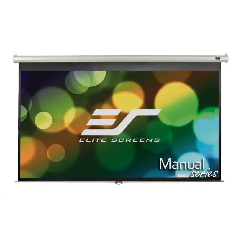 Elite Screens M100xwh Manual Pull-down Projection Screen 100...